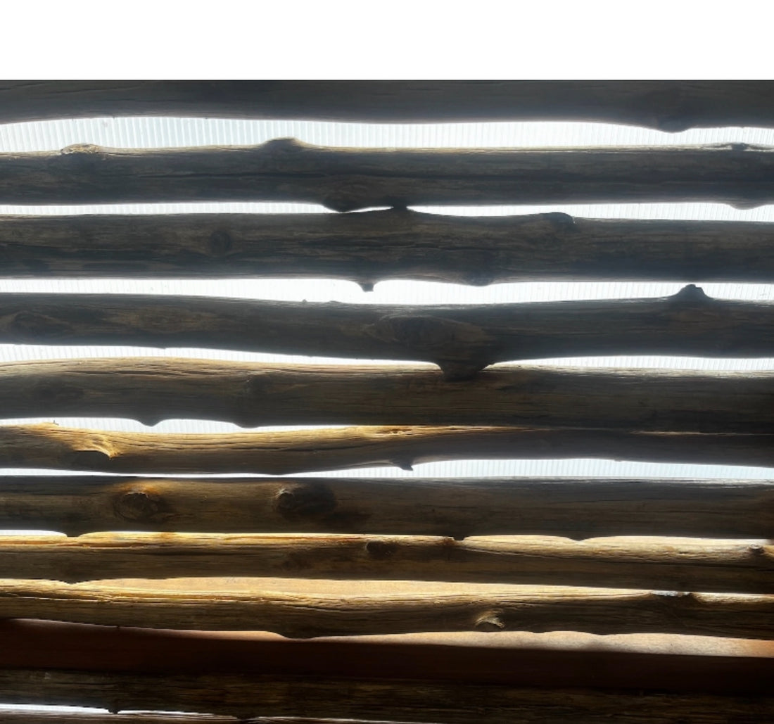 Latte Pole bundle 10 pieces Teakwood approx 2 mtr Length x 30-45mm dia ...